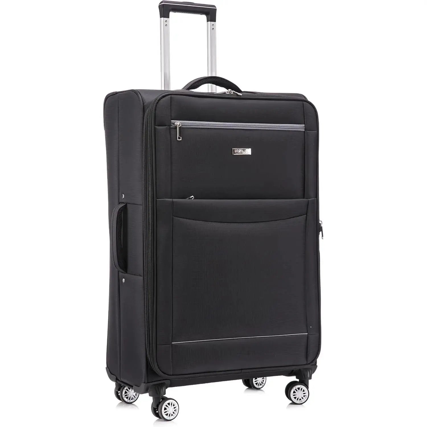 Large Suitcases | Durable Lightweight Expandable Soft Suitcase 4 Wheel ...